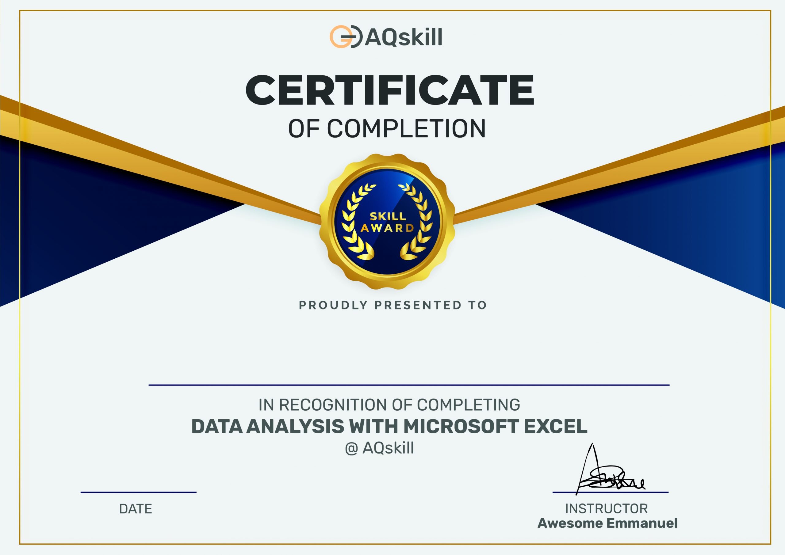 Data Analysis with Microsoft Excel – Complete Course‹Data Analysis with Microsoft Excel ...